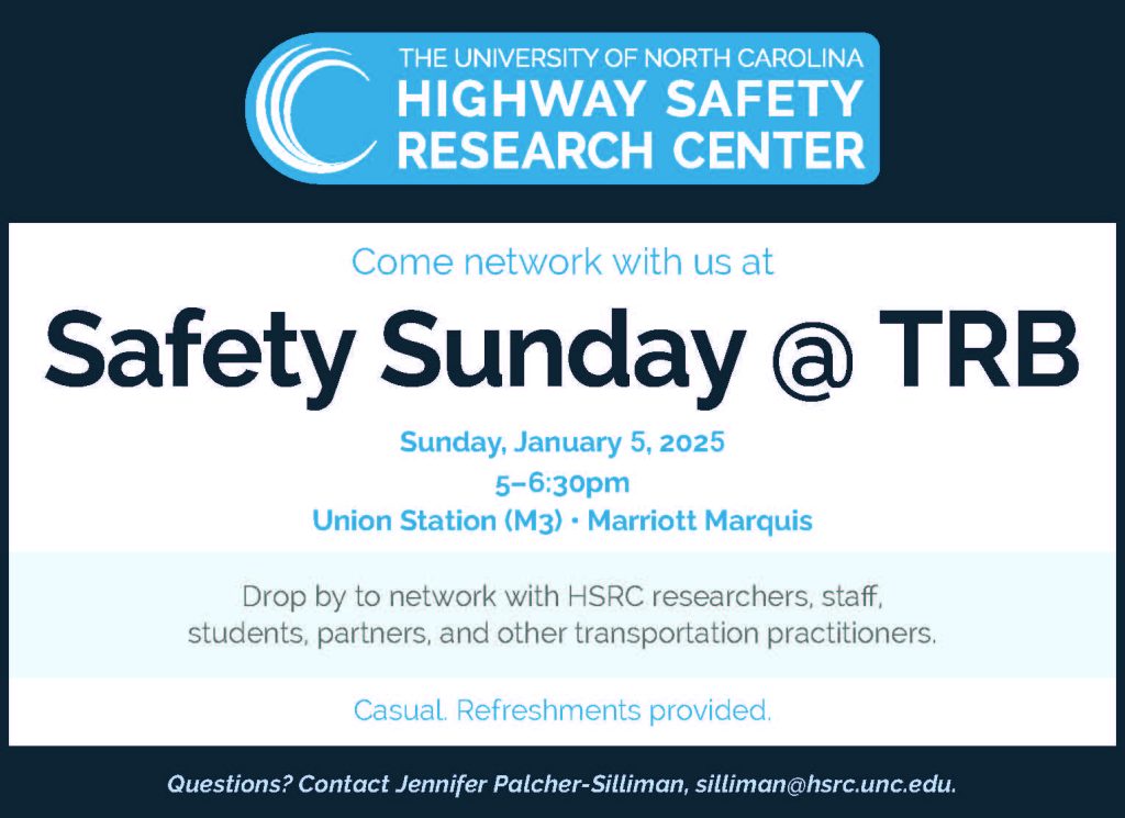 Your HSRC @ TRB Annual Meeting Cheat Sheet - HSRC